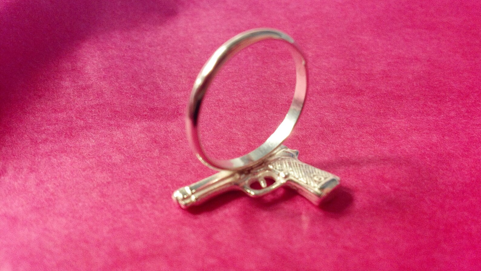 Little Automatic Hand Gun Ring - Etsy
