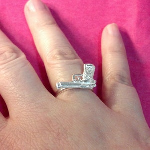 Little Automatic Hand Gun Ring - Etsy