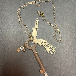 Vintage Key With Quartz Crystal Tip - Etsy