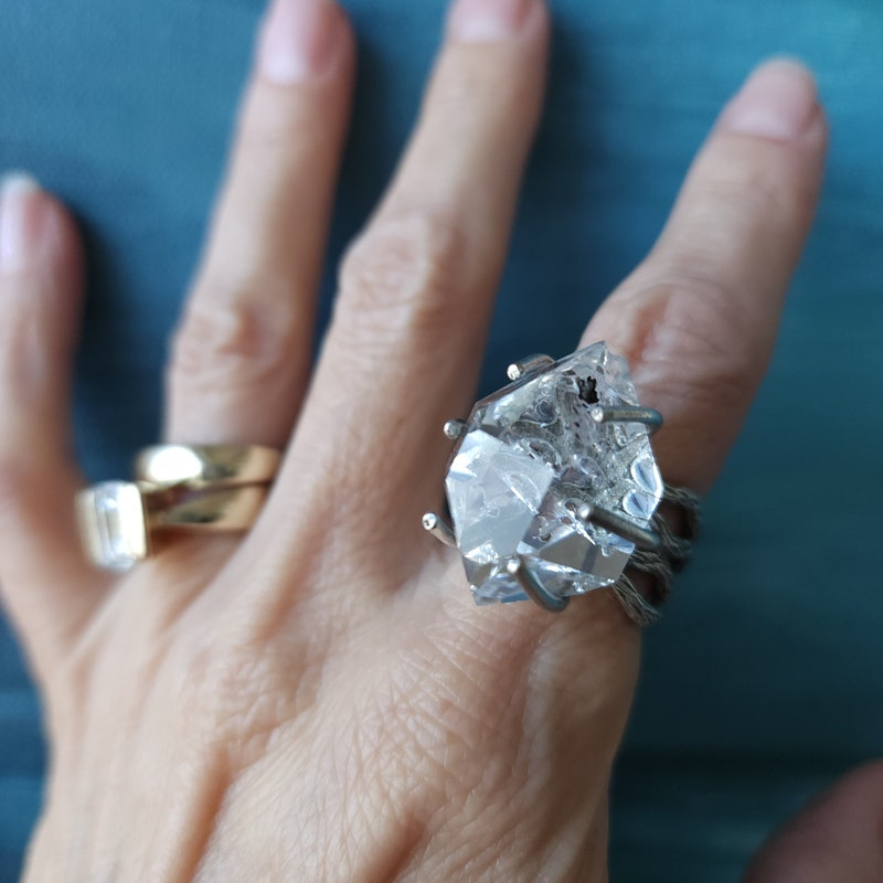 Large Diamond Ring - Etsy