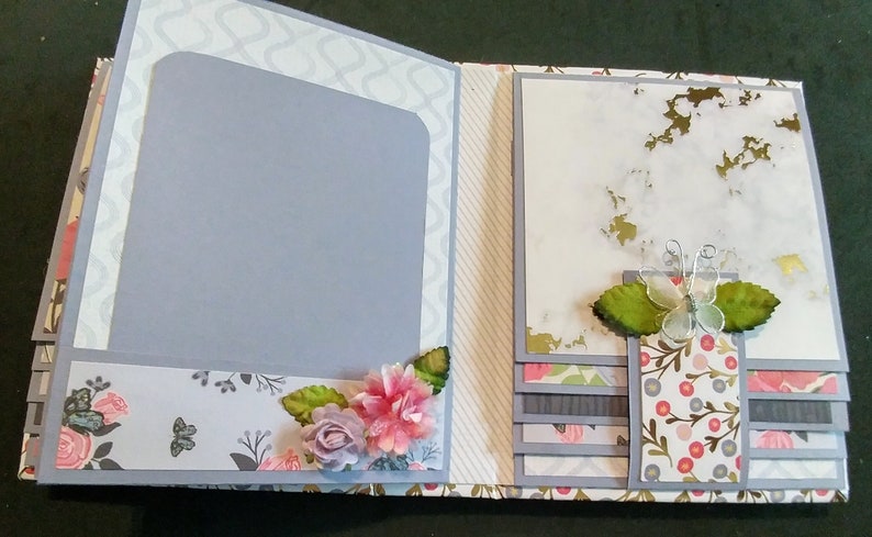 Waterfall Album PDF Instructions Scrapbook tutorial Mini | Etsy