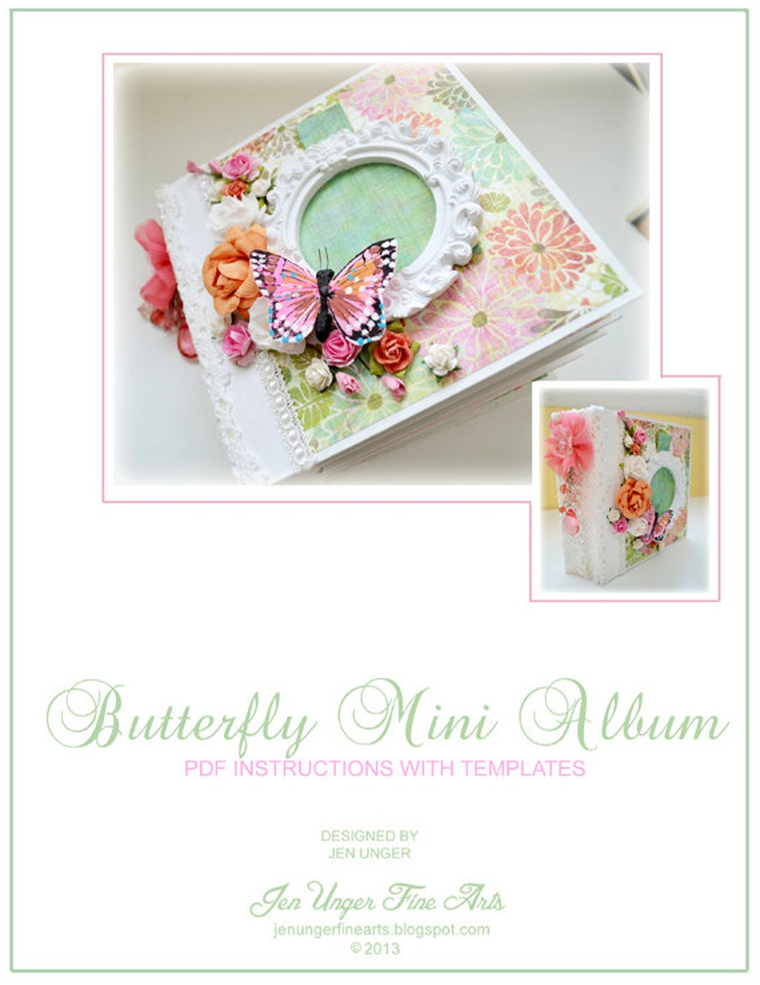 Butterfly Mini Album. PDF Instructions - Etsy