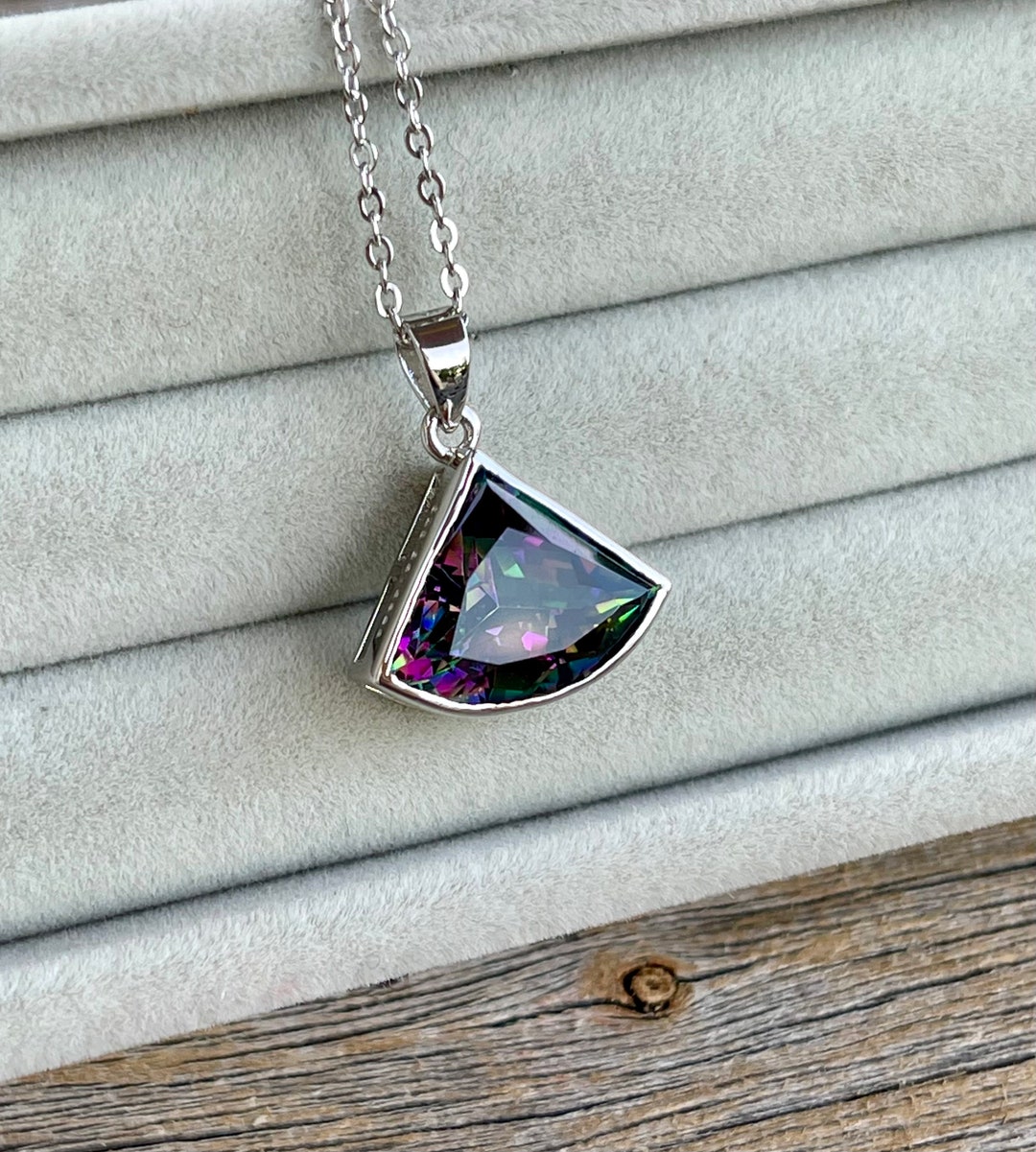 Triangle Mystic Topaz Necklaces- Neptune Garden Topaz Necklace ...