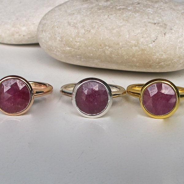 Raw Ruby Ring - Etsy