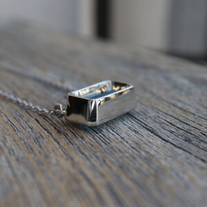 Genuine London Blue Topaz Rectangle Necklace Natural Emerald - Etsy