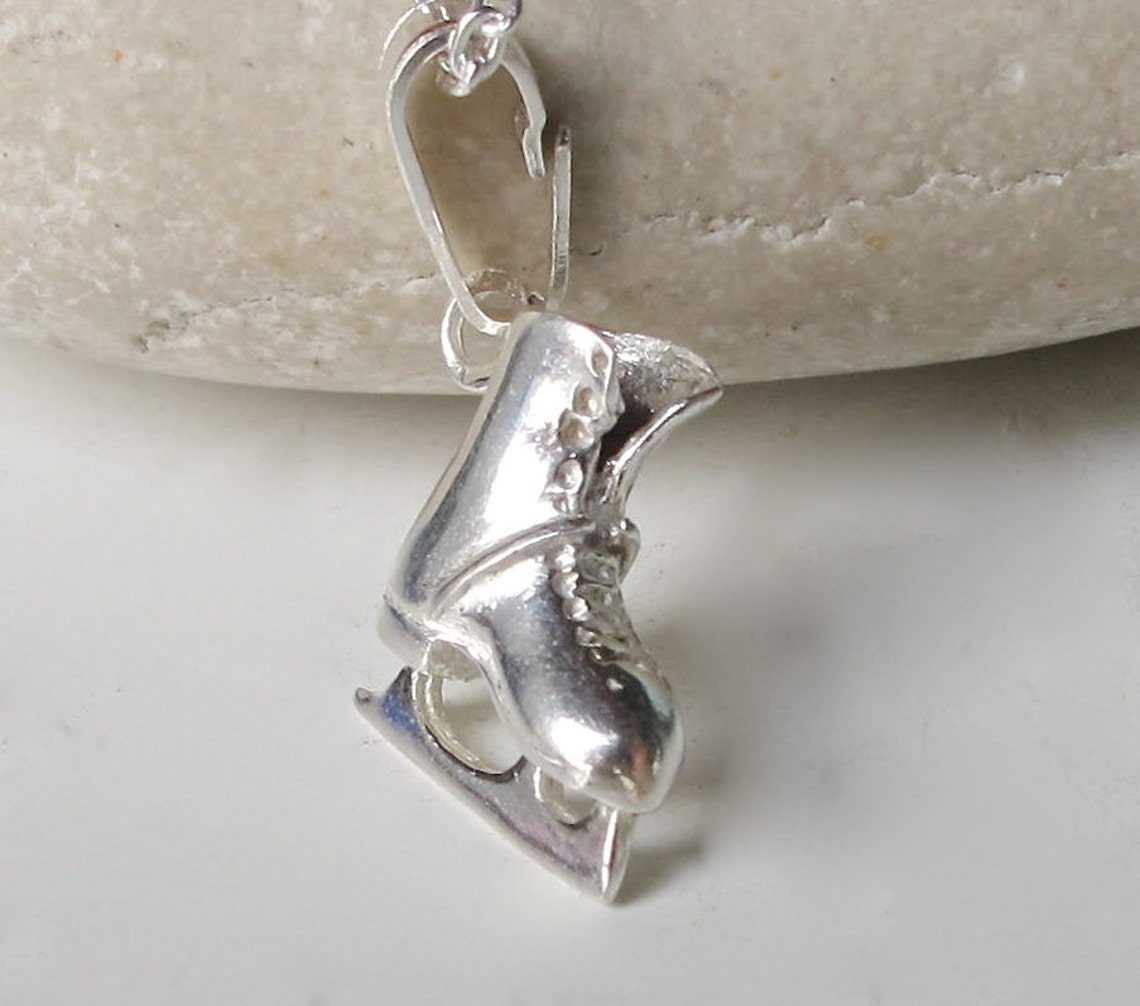 Ice Skating Necklace- Ice Skating Shoe Necklace- Unique Charm Necklace ...