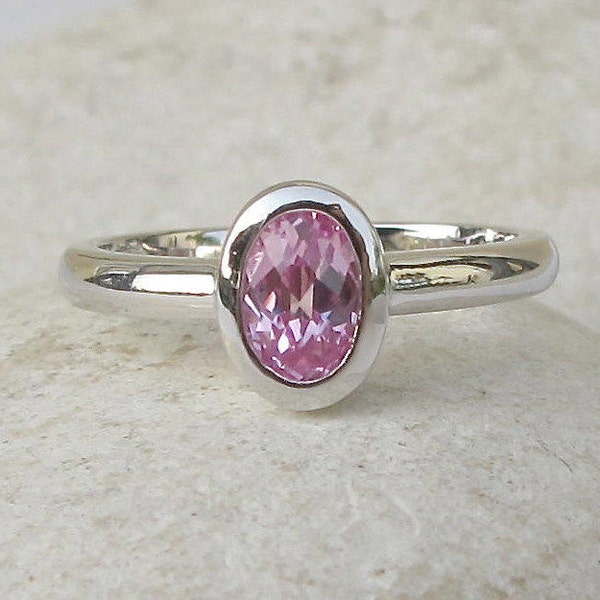 Pink Stone Ring - Etsy