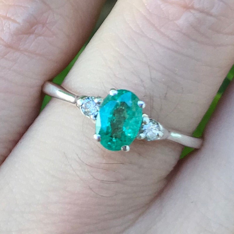 Genuine Emerald Rings - Etsy