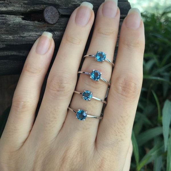 Dark Blue Ring - Etsy