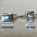 Rectangle Labradorite Boho Sterling Silver Vertical Horizontal Smooth ...