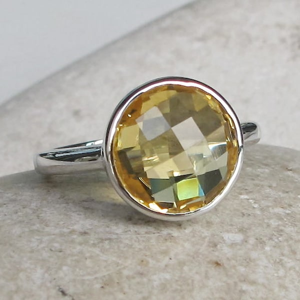 Yellow Topaz Ring - Etsy