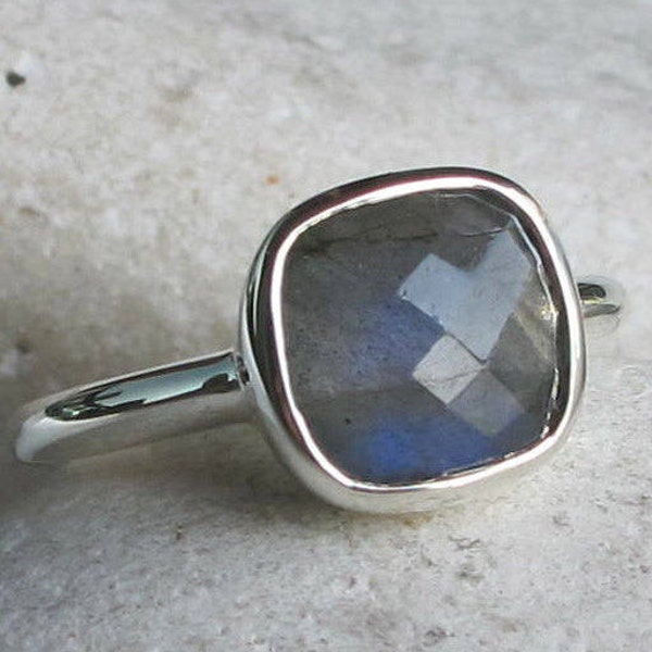 Square Stone Ring - Etsy