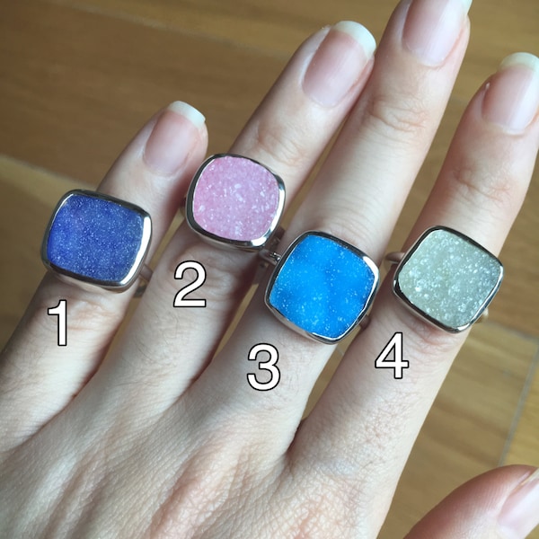 Druzy Ring - Etsy