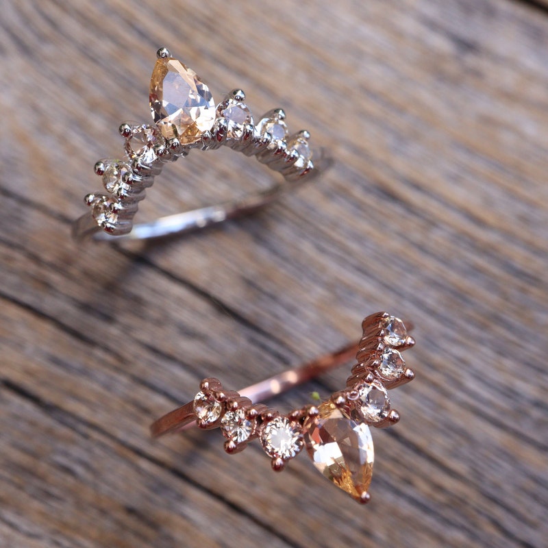 Half Circle Ring - Etsy