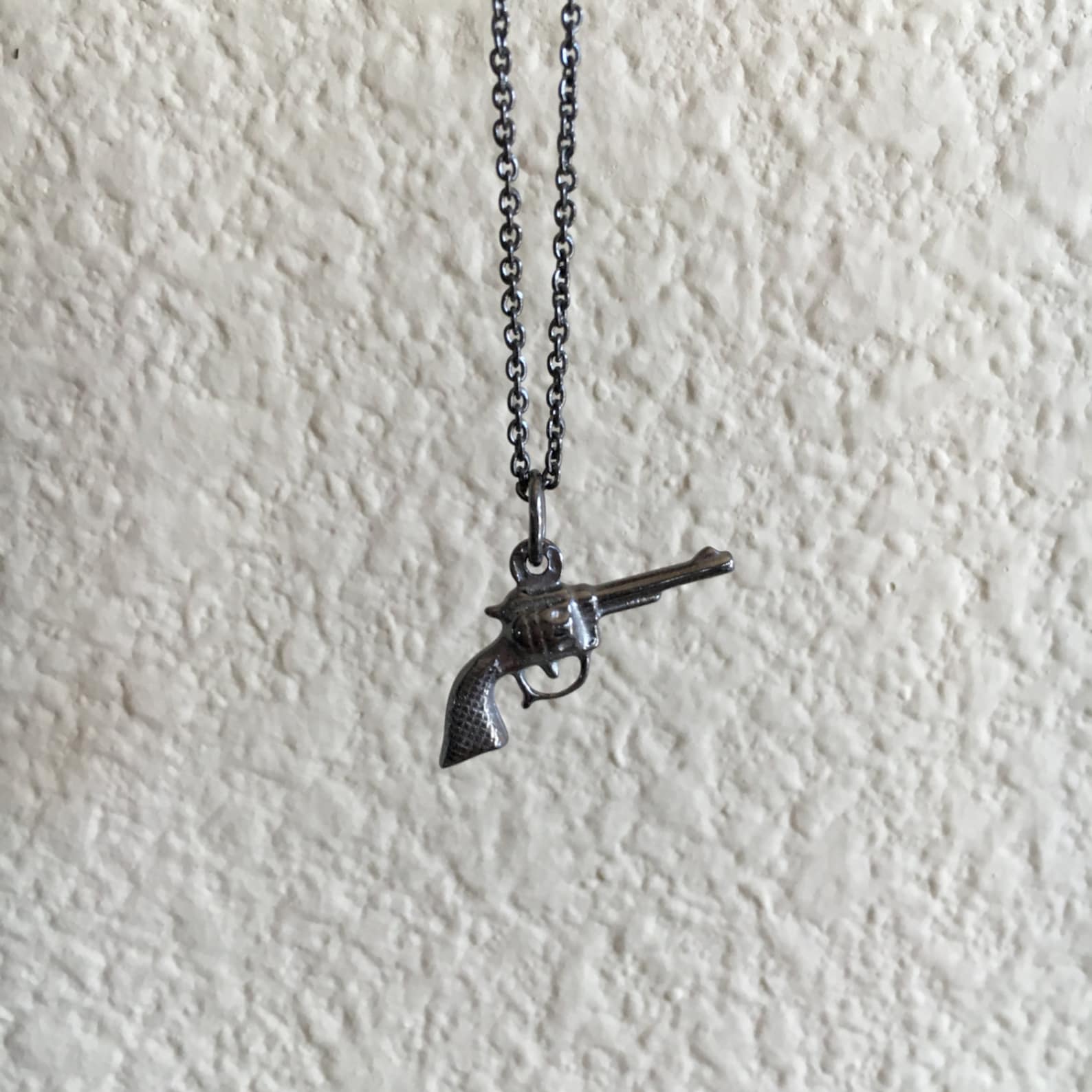 Gold Gun Necklace Gun Necklace Rifle Necklace Revolver Necklace Gold ...