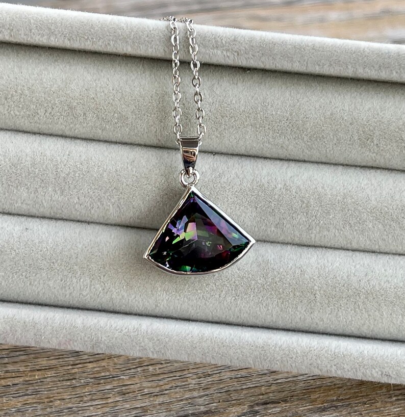 Triangle Mystic Topaz Necklaces Neptune Garden Topaz - Etsy