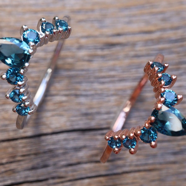 Blue Wedding Bands - Etsy