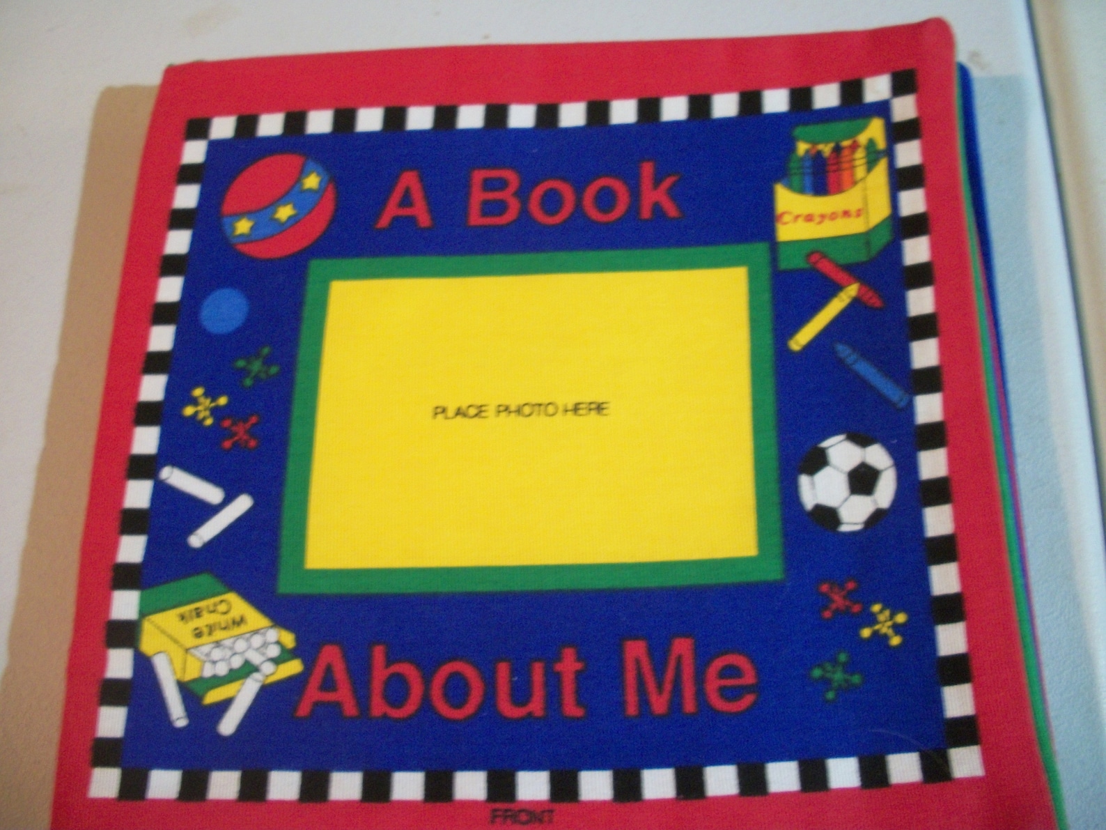 A Book About Me Completed Children's Cloth Fabric Book! Handmade! - Etsy