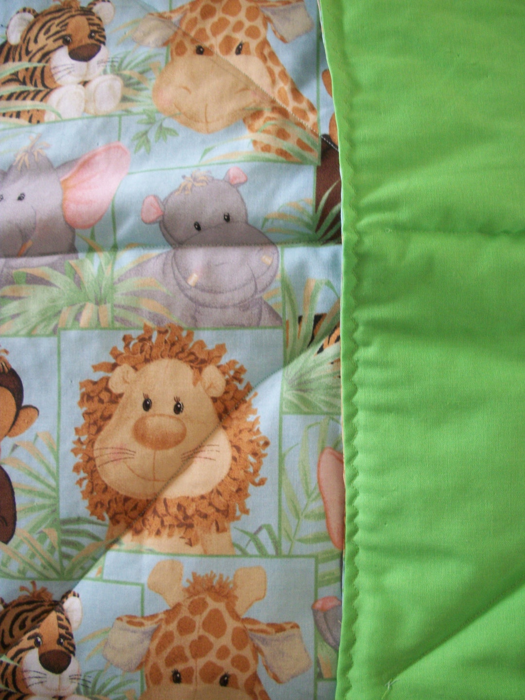 Set of 2 Completed Jungle Animal Baby Pads! Handmade! Never Used! - Etsy