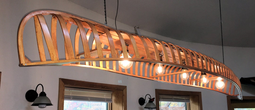 This Old Canoe, a 96" Skeleton Canoe Chandelier - Etsy