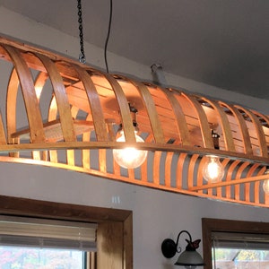 This Old Canoe, a 96" Skeleton Canoe Chandelier - Etsy