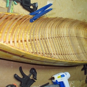 36" Deluxe Wood Strip Canoe Kit - Etsy