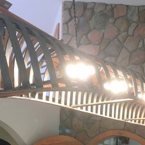 This Old Canoe, a 96" Skeleton Canoe Chandelier - Etsy