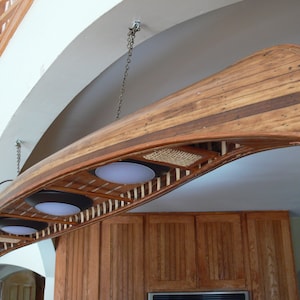 54 Canoe Chandelier, Beautiful Wall or Hanging Canoe Light - Etsy