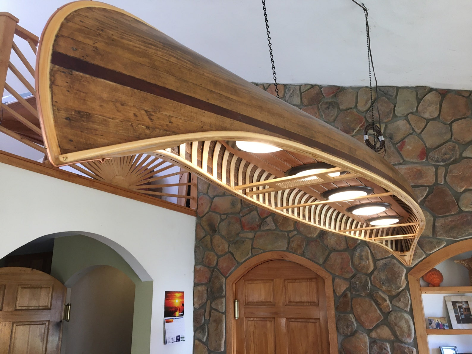 96" Canoe Chandelier, New England Craftsmanship to Light up Your Home ...