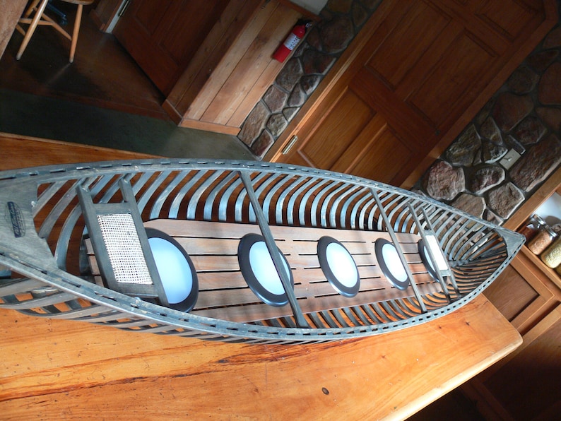 This Old Canoe, a 96" Skeleton Canoe Chandelier - Etsy