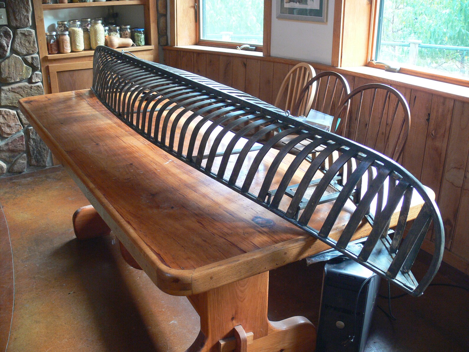 This Old Canoe, a 96" Skeleton Canoe Chandelier - Etsy