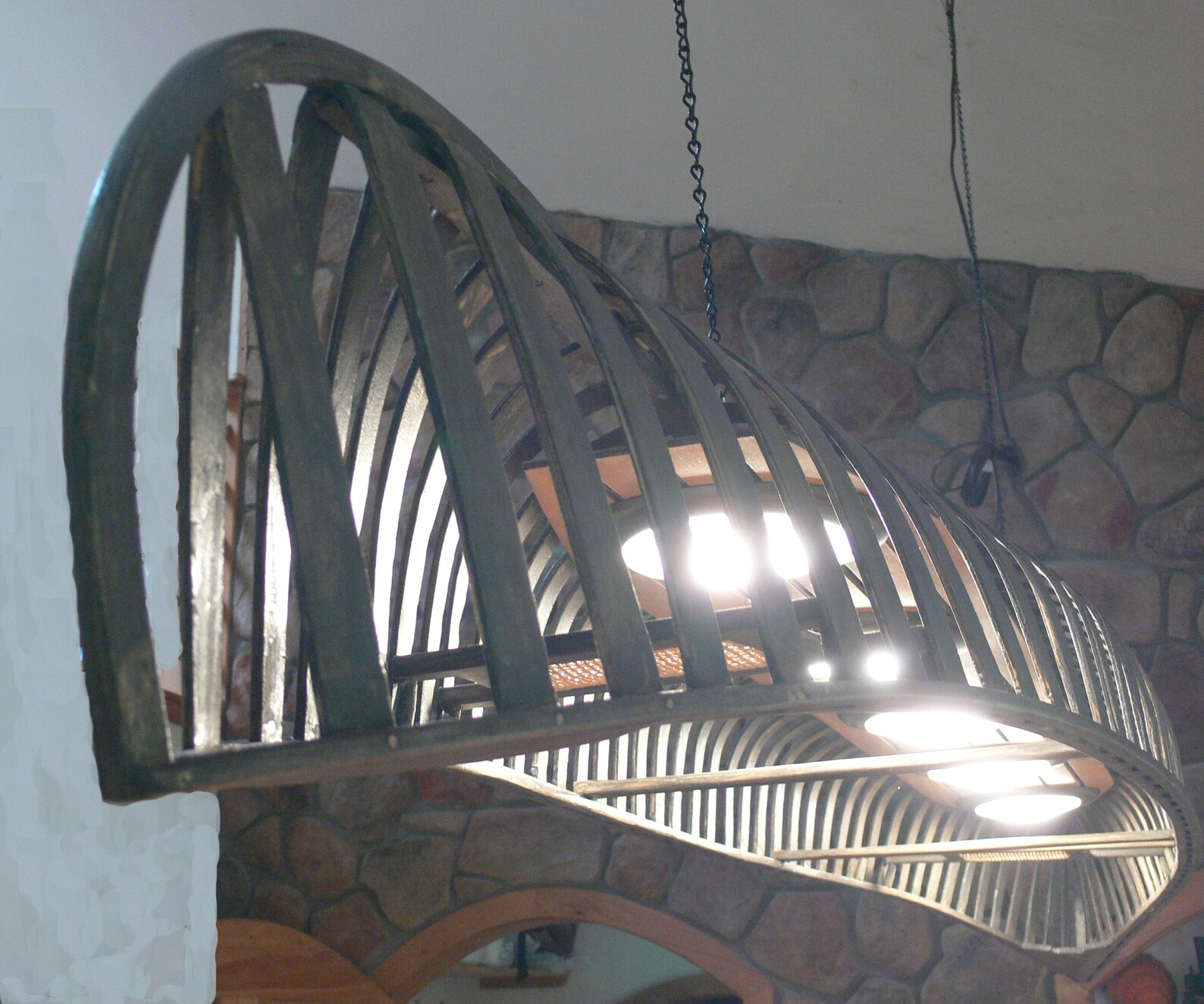This Old Canoe, a 96" Skeleton Canoe Chandelier - Etsy