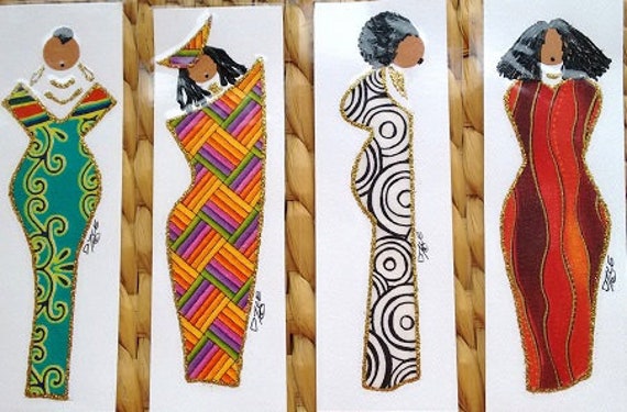 Ethnic Bookmarks Black Bookmarks African American | Etsy