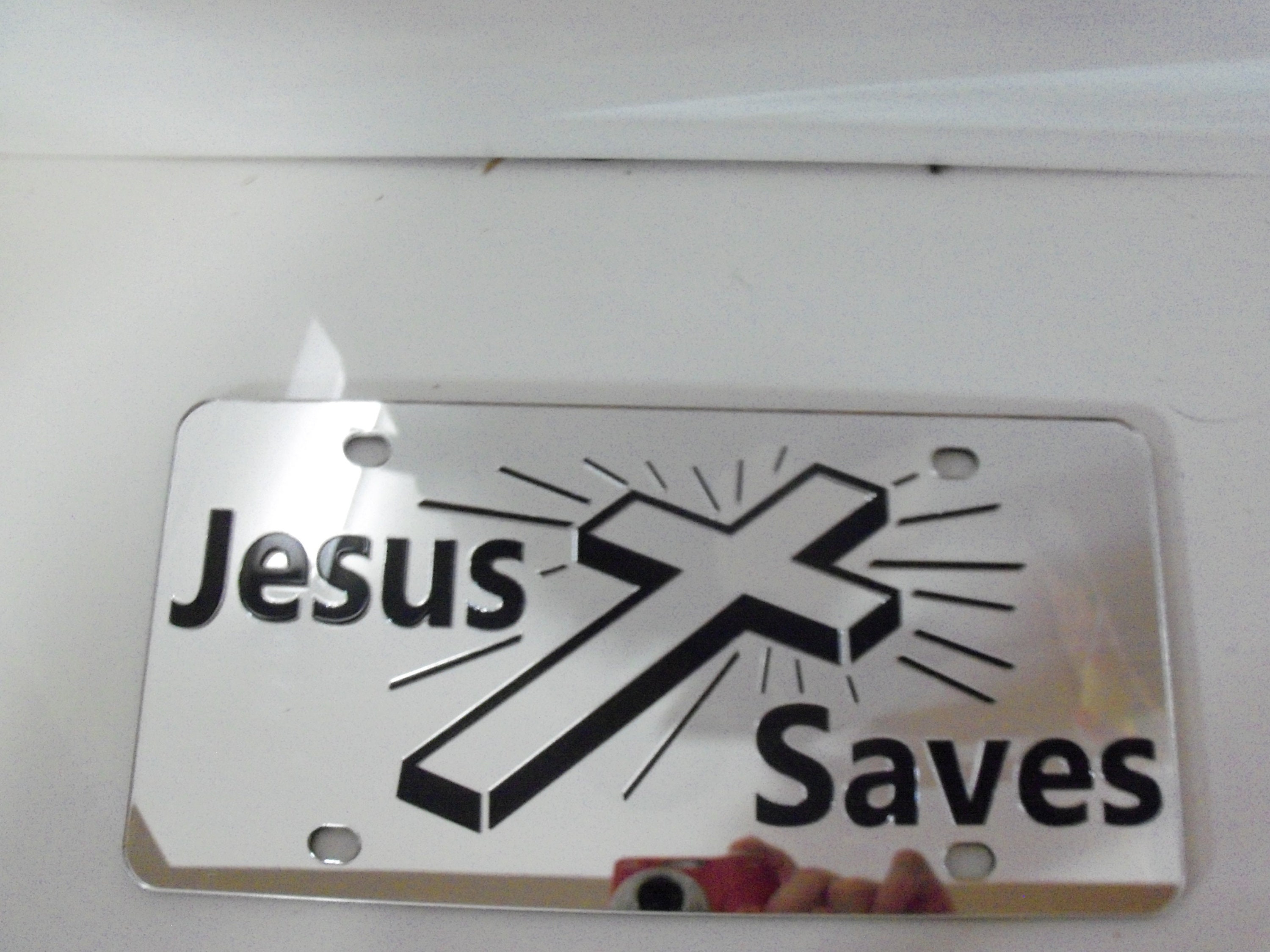 Jesus Saves Mirror Laser License Plate NEW!! - Etsy