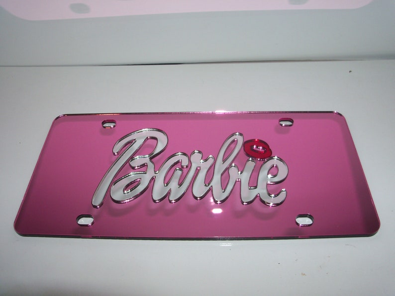 Doll Inspired License Plate Pink/silver/red Brand NEW!! - Etsy