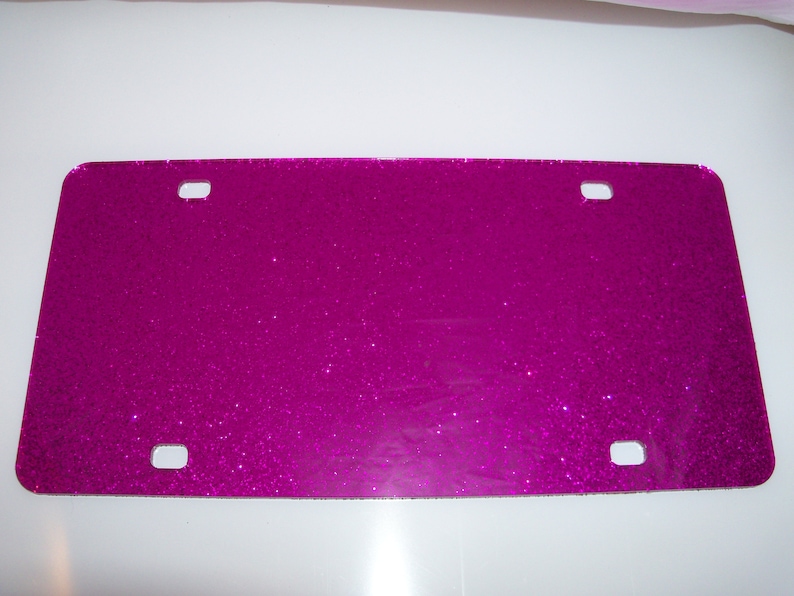 Blank Purple Sparkle Acrylic License Plates 12" X 6" Wholesale ...