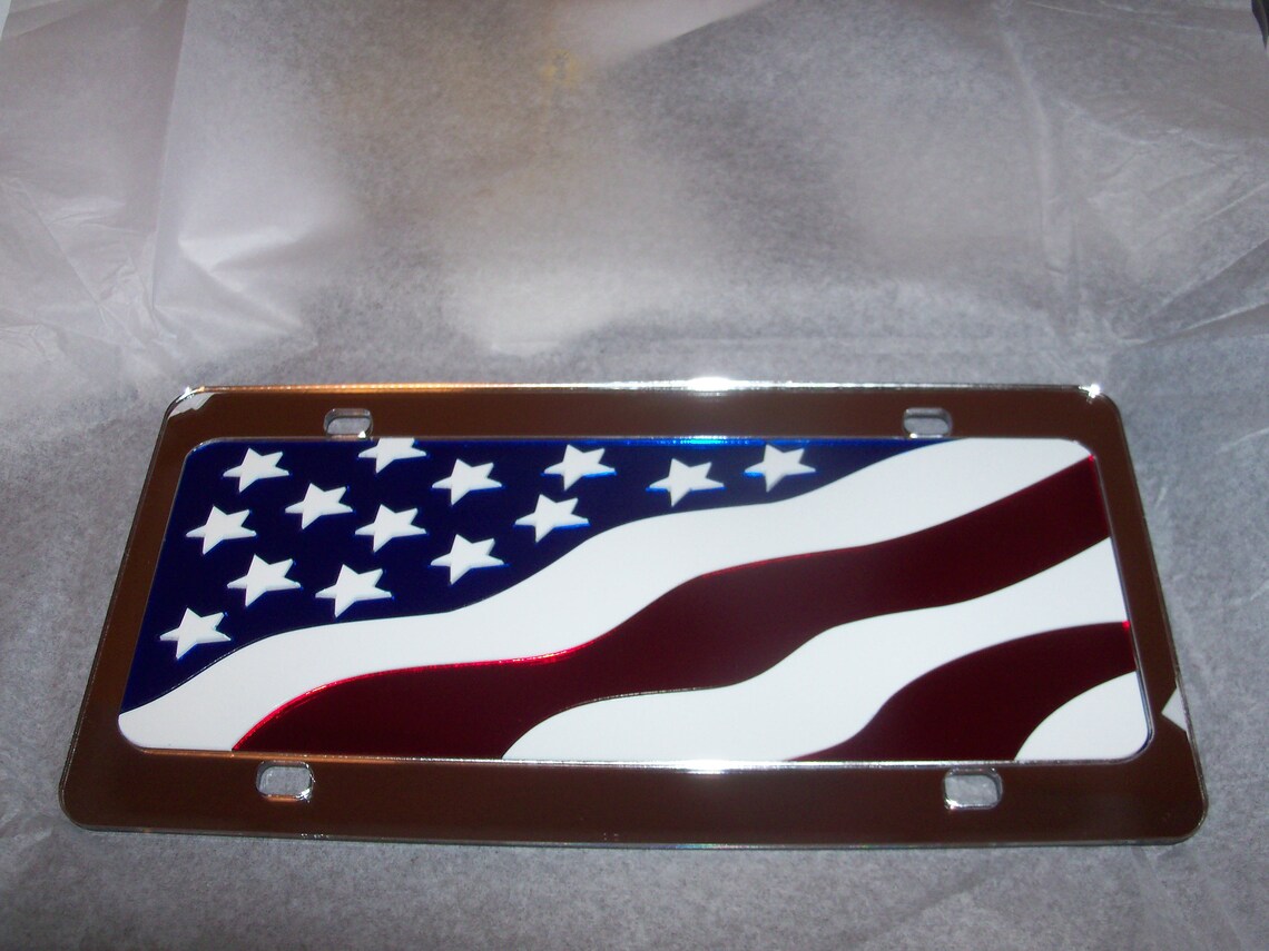 American Flag License Plate Color's - Etsy