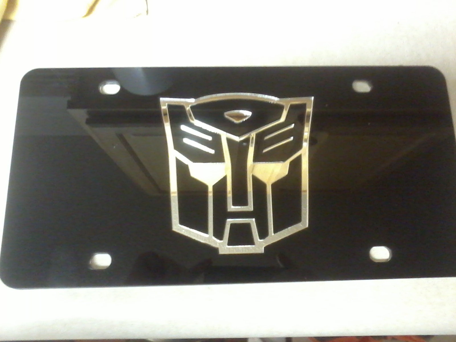 Bots Inspired Transformers Acrylic Laser Cut License Plate | Etsy