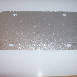 Blank Silver Sparkle Acrylic License Plates 12" X 6" Wholesale ...