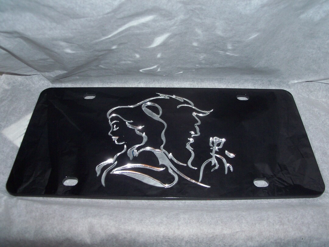 Beast Inspired Acrylic Laser Cut License Plate NEW!! - Etsy