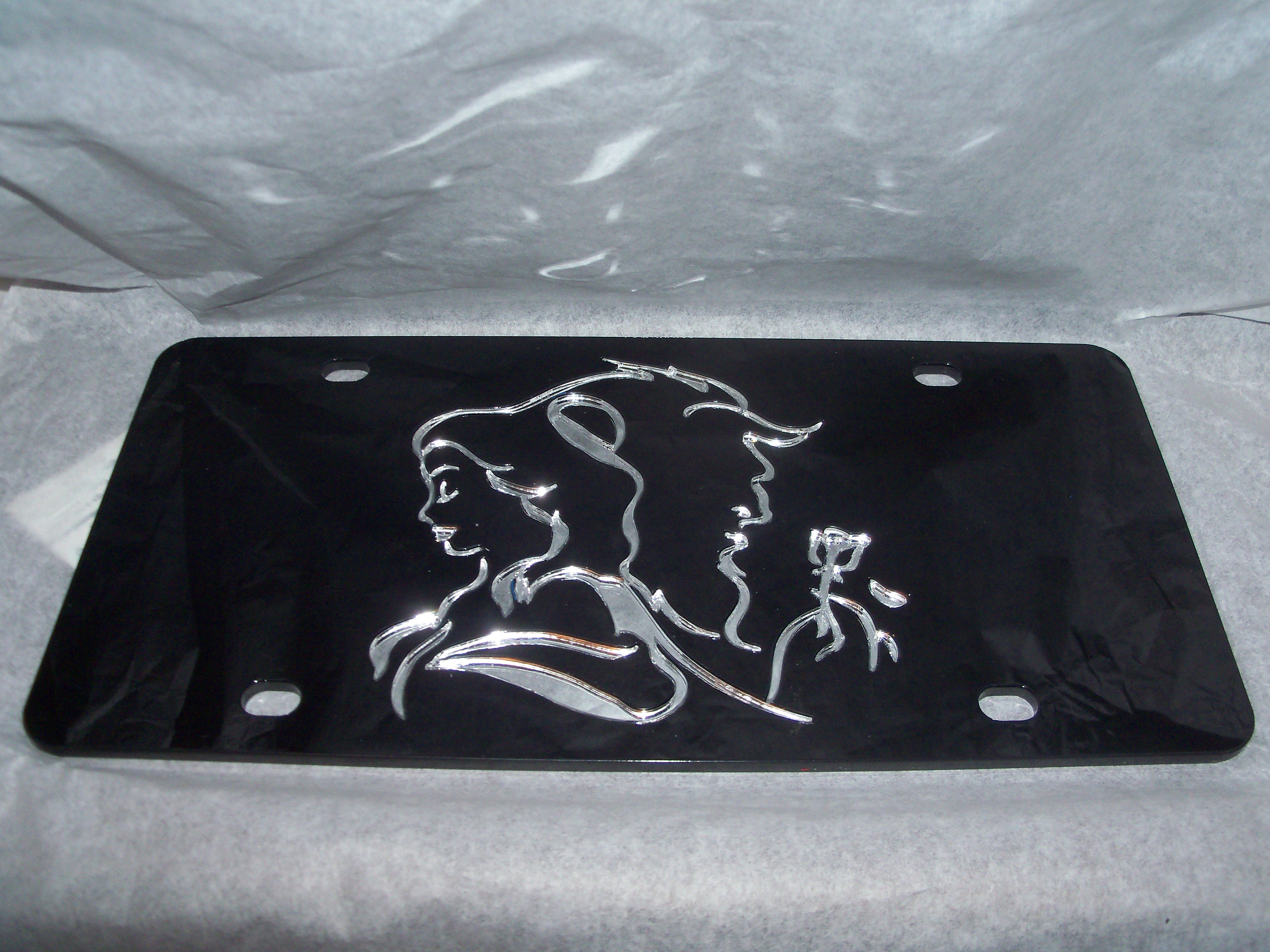 Beast Inspired Acrylic Laser Cut License Plate NEW!! - Etsy