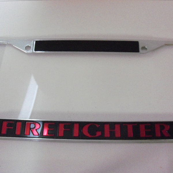 Fire Fighter License Plate Frame - Etsy