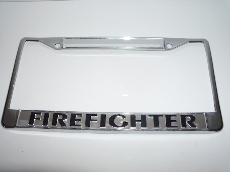 Fire Fighter License Plate Frame Brand New - Etsy