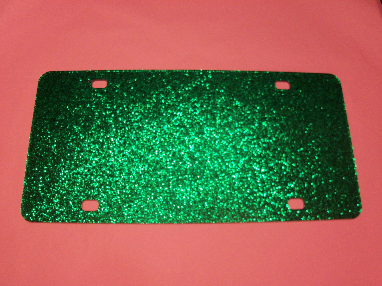 Blank Green Sparkle Acrylic License Plates 12 X 6 - Etsy