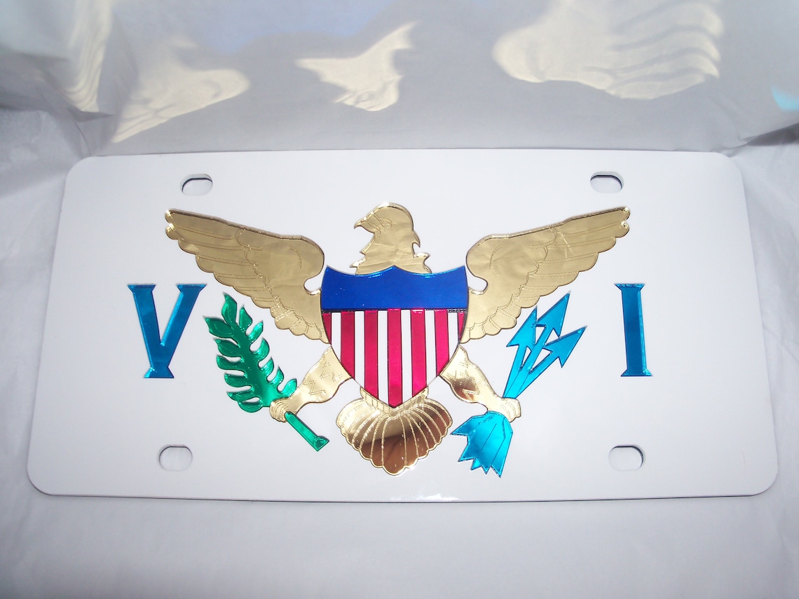 Virgin Islands Flag License Plate Brand NEW - Etsy