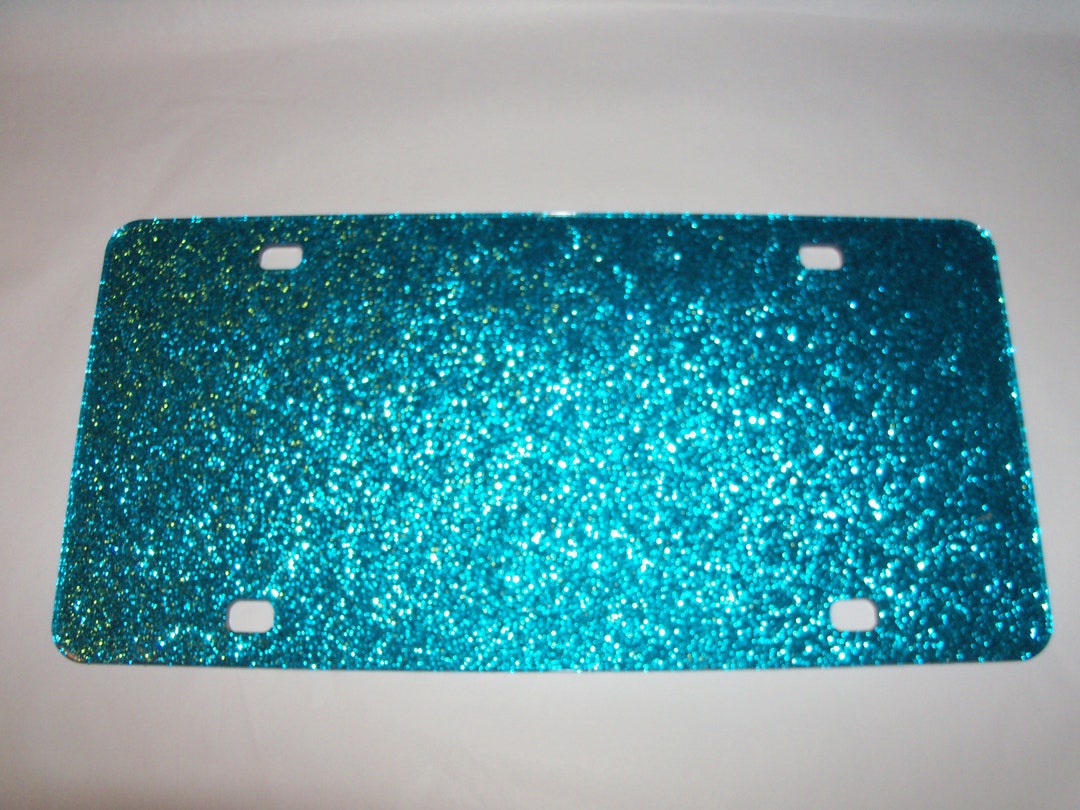 Blank Blue Sparkle Acrylic License Plates 12" X 6" Wholesale Available ...