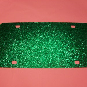 Blank Green Sparkle Acrylic License Plates 12" X 6" Wholesale Available ...