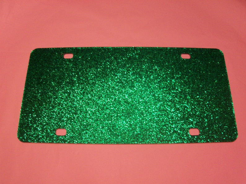 Blank Green Sparkle Acrylic License Plates 12 X 6 - Etsy