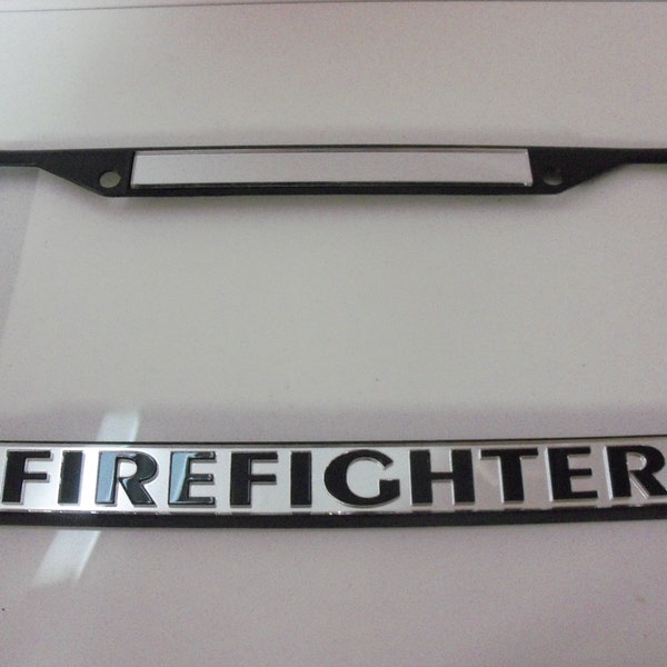Fire Fighter License Plate Frame - Etsy