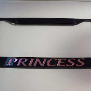 Princess License Plate Frame Brand New! - Etsy